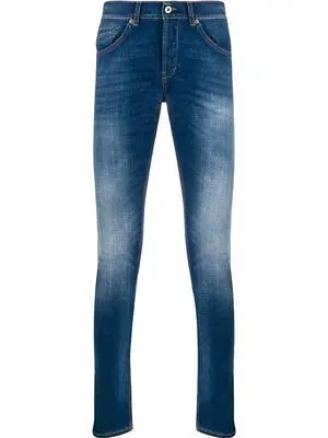 DONDUP Light Wash Slim-fit Jeans - Blue