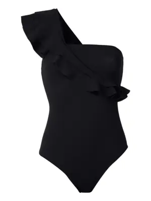 CLUBE BOSSA Clube Bossa Siola Ruffle Swimsuit Black