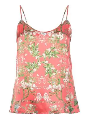 MADISON.MAISON Louise Floral-print Silk Top - Pink