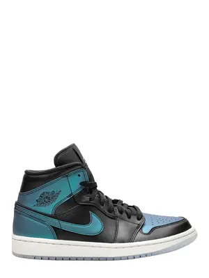 JORDAN Air 1 Mid Iridescent Sneakers - Black