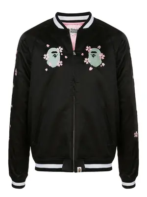 A BATHING APE Sakura Souvenir Jacket - Black
