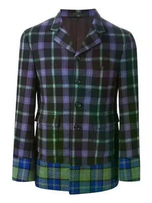 Comme Des Garçons Multi Tartan Blazer - Multicolour