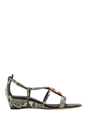 GIUSEPPE ZANOTTI 30mm Adelaide Python-Print Sandals