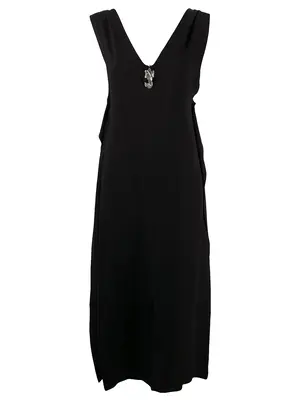 1017 Alyx 9sm V-neck Midi Dress - Black