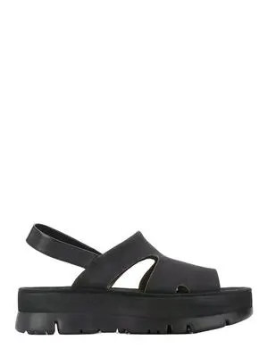 Camper Oruga Leather Sandals - Black