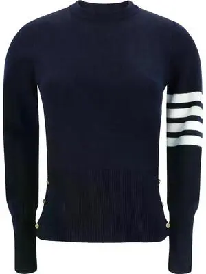 Thom Browne 4-bar Milano Stitch Jumper - Blue