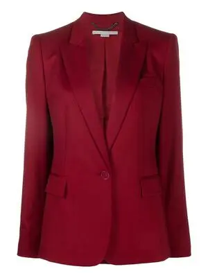 Stella McCartney Slim-fit Single-breasted Blazer - Red