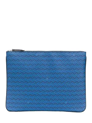 DELAGE Pochette Plate Gm Clutch - Blue