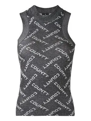 COUNTY OF MILAN Knitted Top - Black