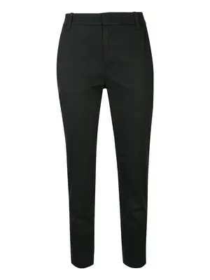 Vince Cropped Slim-fit Chinos - Black