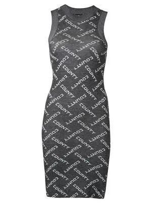 COUNTY OF MILAN Tank Mini Dress - Grey
