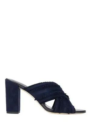TOD'S Fringed Suede Sandals