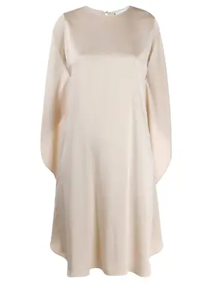 Stella McCartney Draped-back Sleeveless Dress - Neutrals