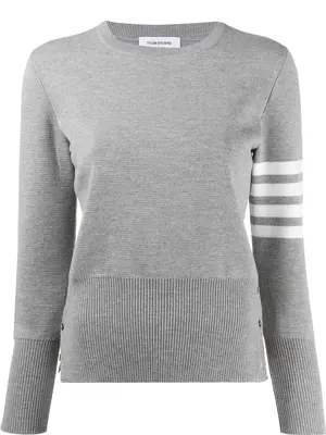 Thom Browne 4-bar Milano Stitch Jumper - Grey