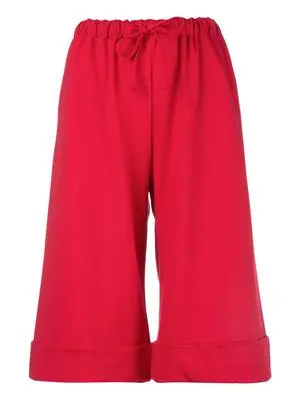 Simone Rocha Wide-leg Cropped Trousers - Red