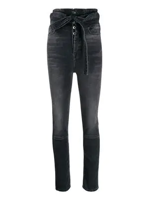 BEN TAVERNITI UNRAVEL PROJECT High-waist Skinny Jeans - Black