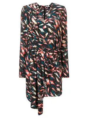 Givenchy Asymmetric Printed Dress - Black