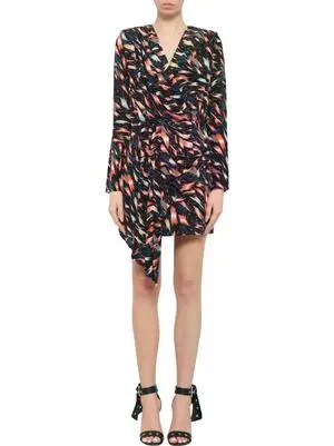 Givenchy Asymmetric Printed Dress - Black