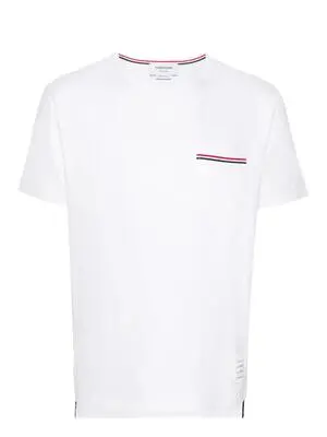 THOM BROWNE Rwb-stripe Cotton T-shirt