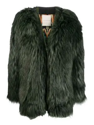 MARCO DE VINCENZO Faux Fur Mid-Length Coat
