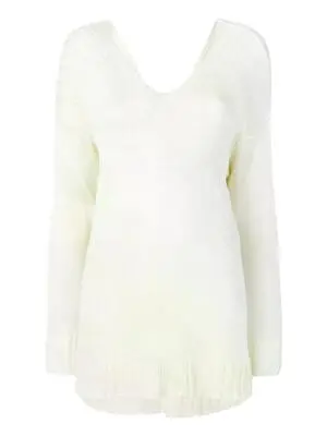 Jean Paul Gaultier Open Back Jumper - White