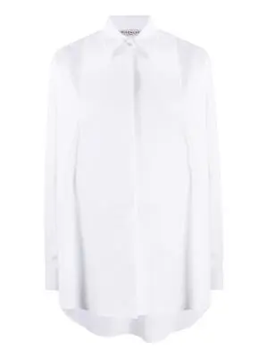 Givenchy Bib Long-sleeved Buttoned Shirt - White
