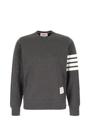 Thom Browne Engineered 4-bar Jersey Sweatshirt - Grey