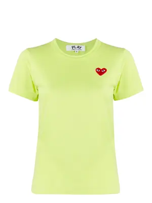 PLAY COMME DES GARCON Comme Des Garçons Play Logo-patch Crew Neck T-shirt