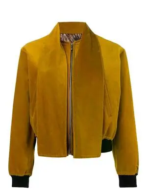 Jean Paul Gaultier Velvet Bomber Jacket - Orange