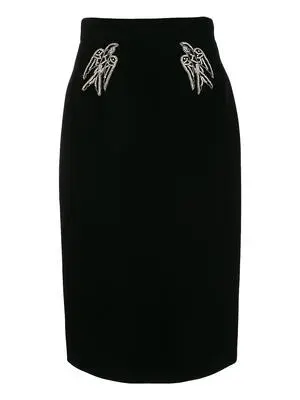 N°21 Embellished Pencil Skirt - Black