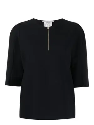 Stella McCartney Zip-front Knitted Top - Blue