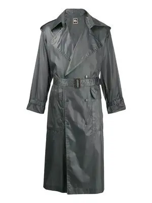 Issey Miyake 1970's Double Breasted Trench Coat - Grey