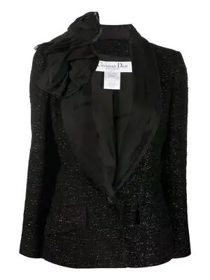 Dior 2000 Bouclé Jacket - Black