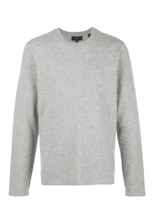 Vince Long-sleeve Fitted Sweater - Grey
