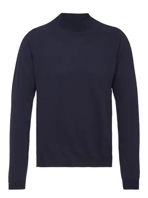 Prada Wool Turtleneck Jumper - Blue