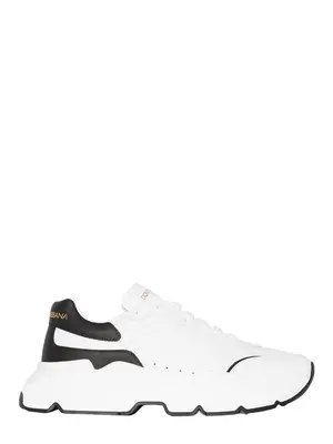 Dolce & Gabbana Daymaster Leather Sneakers - White