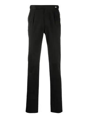 TAGLIATORE Pleated Trousers With Side Fastening