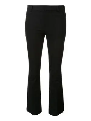 Derek Lam 10 Crosby Crosby Cropped Flare Trouser - Black