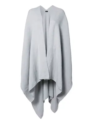 Voz Draped V-neck Cape - Grey