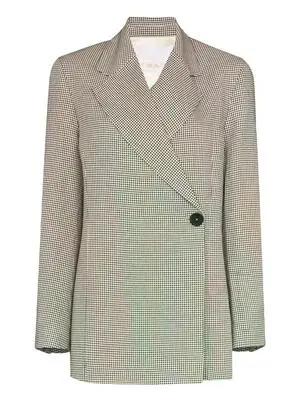 REMAIN BIRGER CHRISTENSEN Viv Checked Double-Breasted Blazer