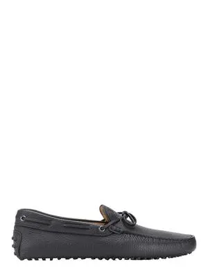 TOD'S Gommino Driving Shoes With Tie Detail - Black