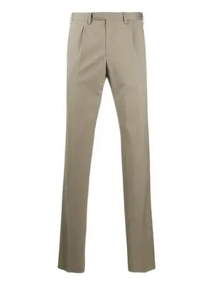 DELL'OGLIO Slim-fit Tailored Trousers - Neutrals
