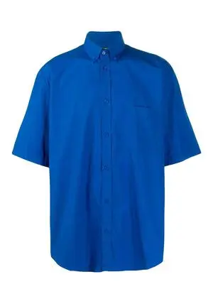 Balenciaga Short Sleeved Logo Shirt - Blue