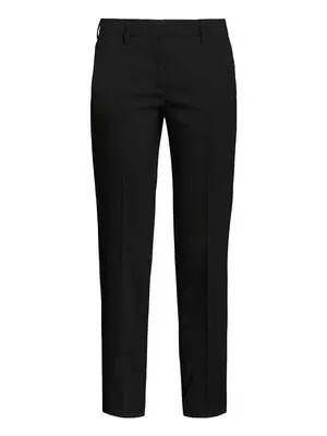 Prada Slim-fit Cropped Trousers - Black