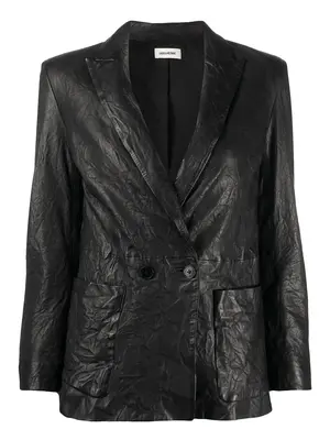 Zadig&Voltaire Visko Double Breasted Blazer - Black