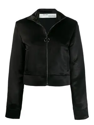 OFF-WHITE Off-White Contrast Stripe Zip-Front Jacket