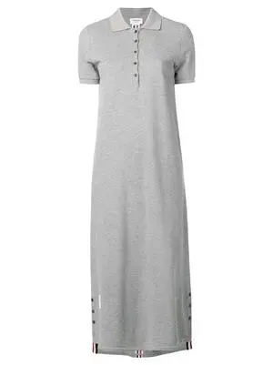 Thom Browne Cotton Shirt Dress - Grey