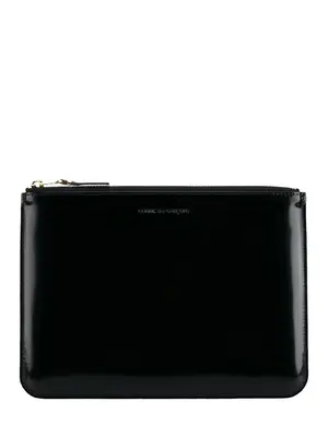 Comme Des Garçons Leather Clutch - Black