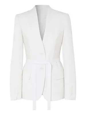 BURBERRY Burberry Single-Breasted Belted Blazer