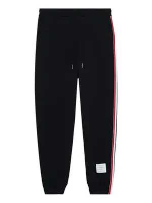 Thom Browne Rwb Stripe Loopback Track Pants - Blue
